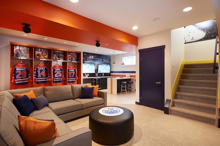 Oilers Fan Cave | Lifestyle Packages | Coventry Homes Edmonton